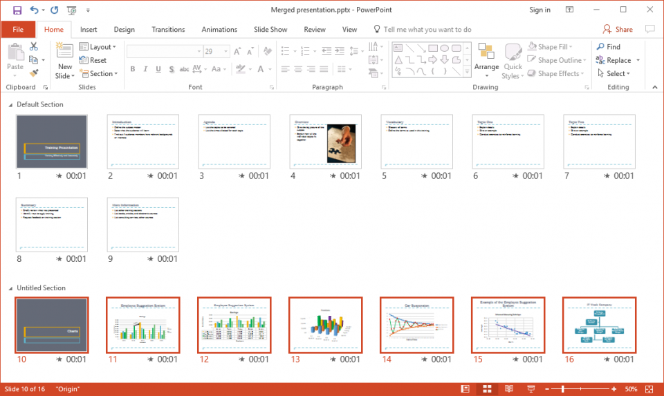 Schulungsunterlagen PowerPoint 2016 Englisch | Dettmer Verlag