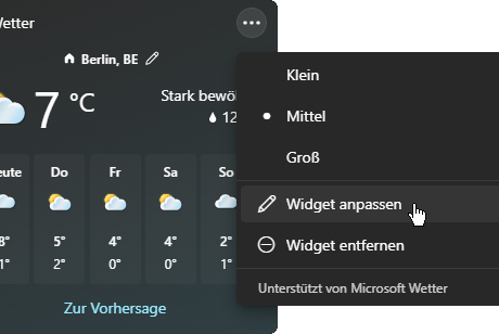 Schulungsunterlagen Windows 11 Widget anpassen | Dettmer Verlag